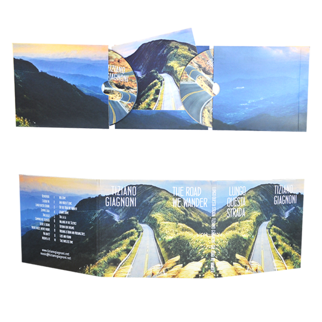 Digifile 3 ante con tasche per 2 CD e taglio libretto