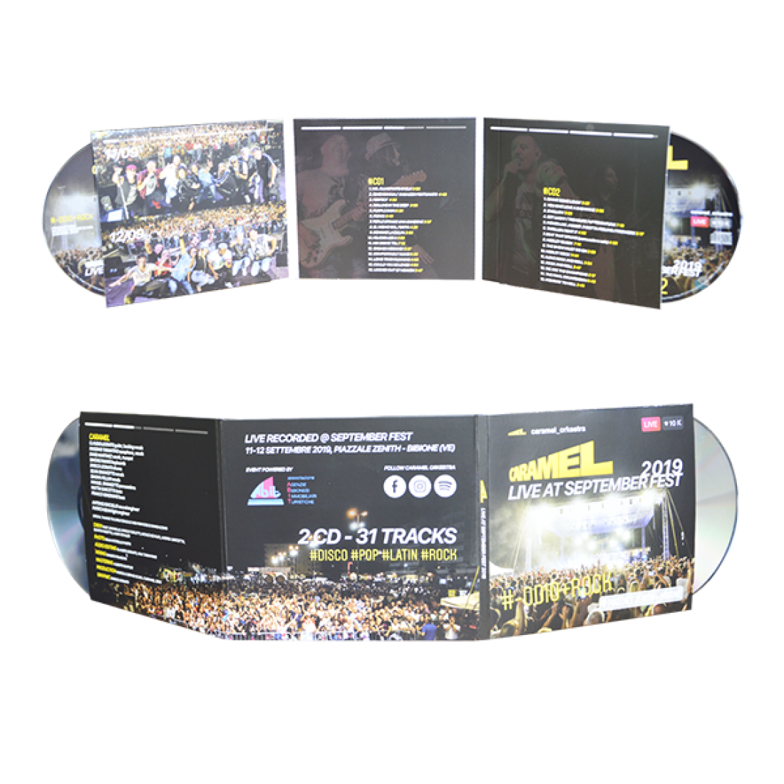 Digifile 3 ante con tasche per 2 CD